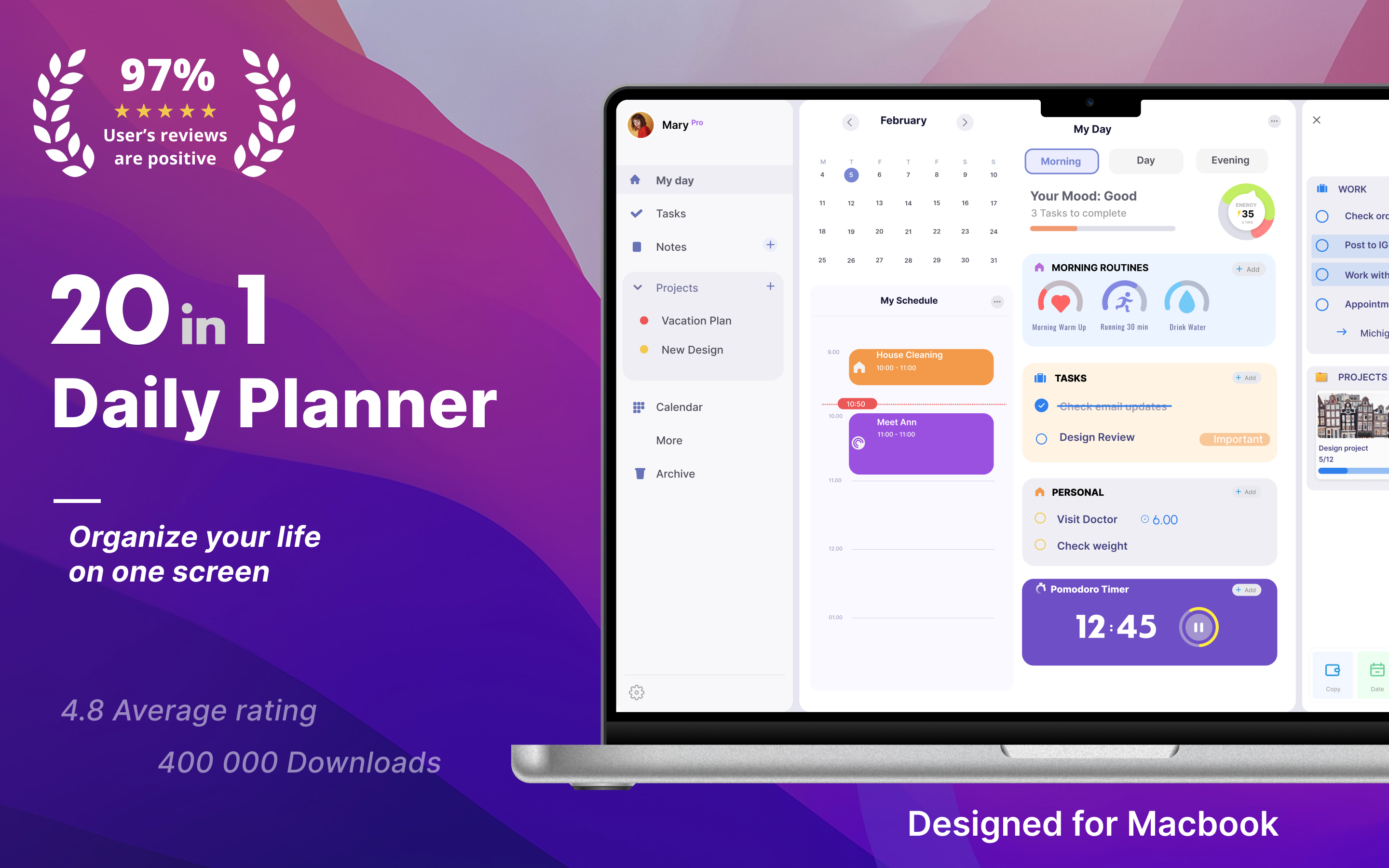 Brite - Daily Planner App for iPhone, iPad, Mac & Web: All-in-one daily ...