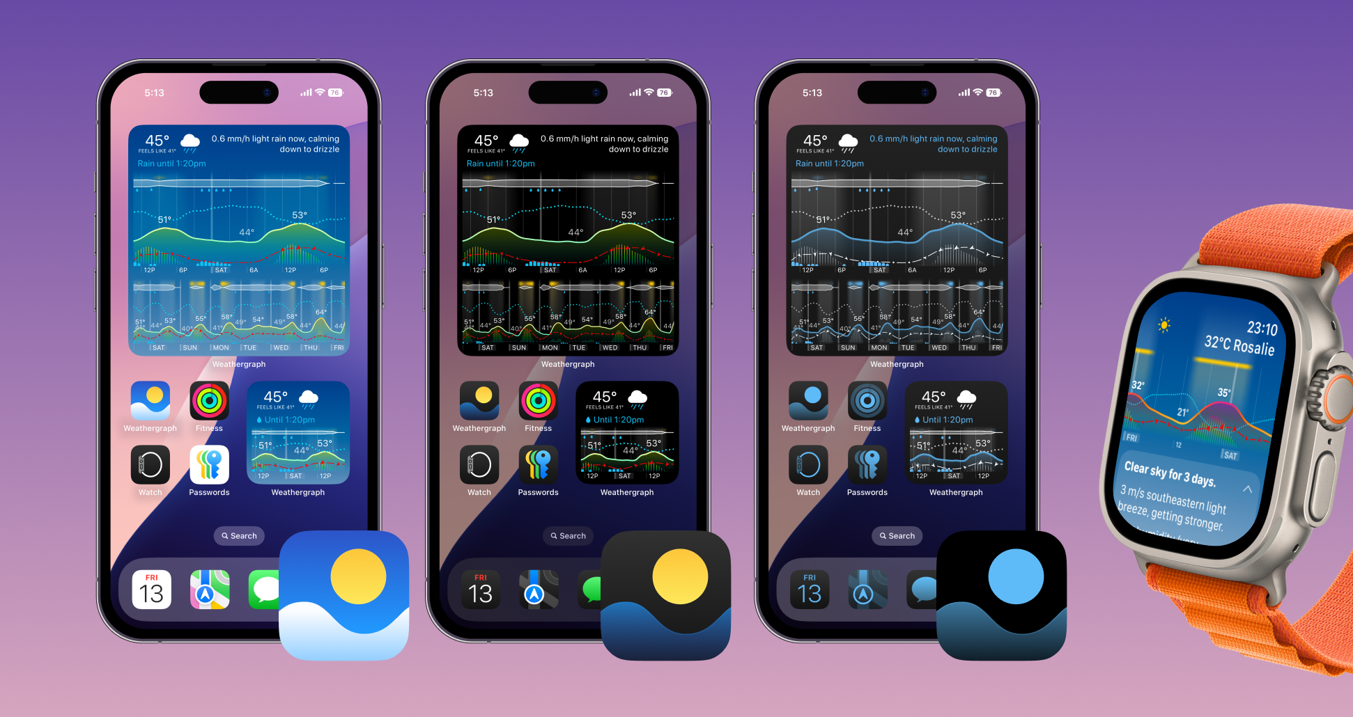 Press Release: Weathergraph embraces iOS 18 with stunning widgets, adds ...